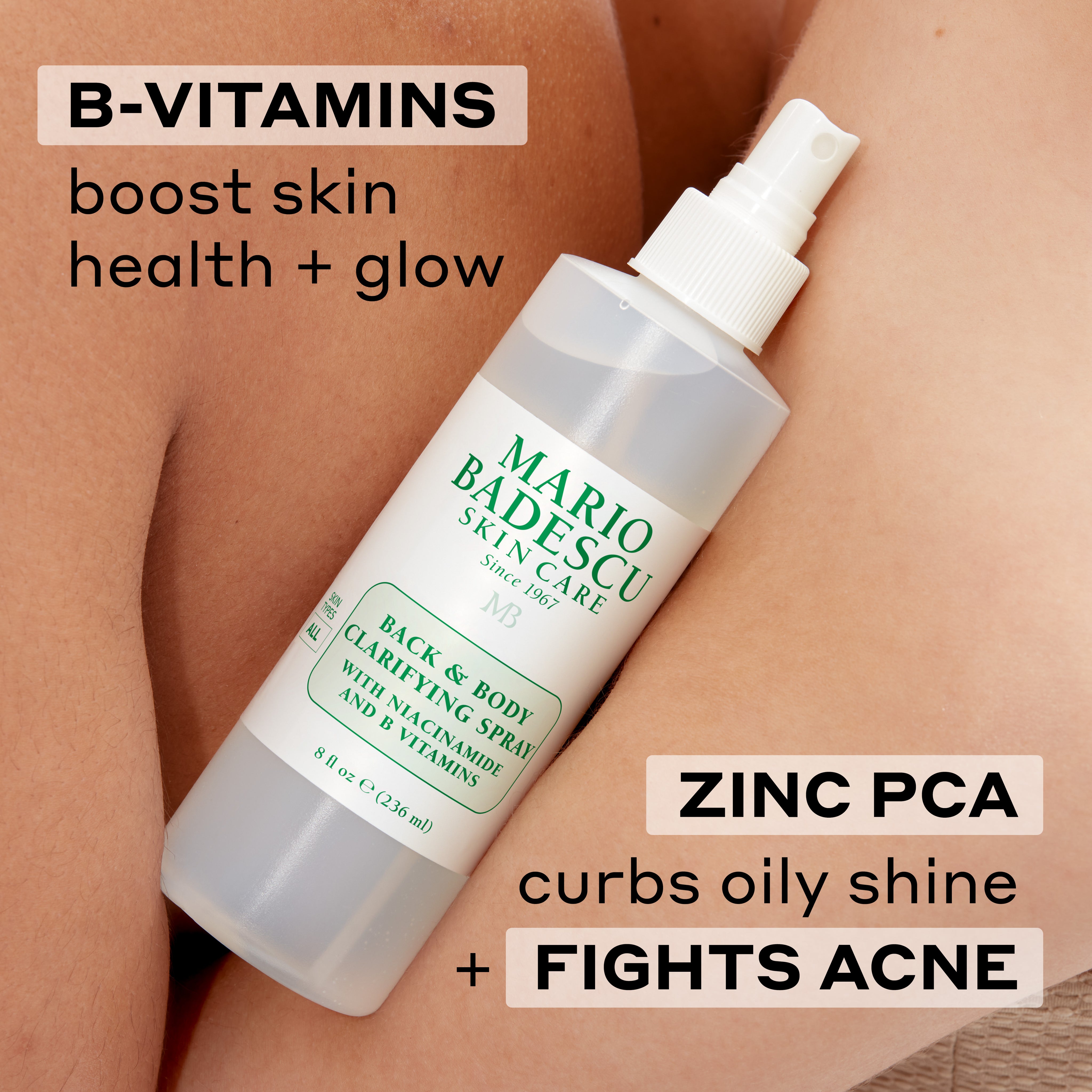 Back Acne and Body Clarifying Spray | Mario Badescu