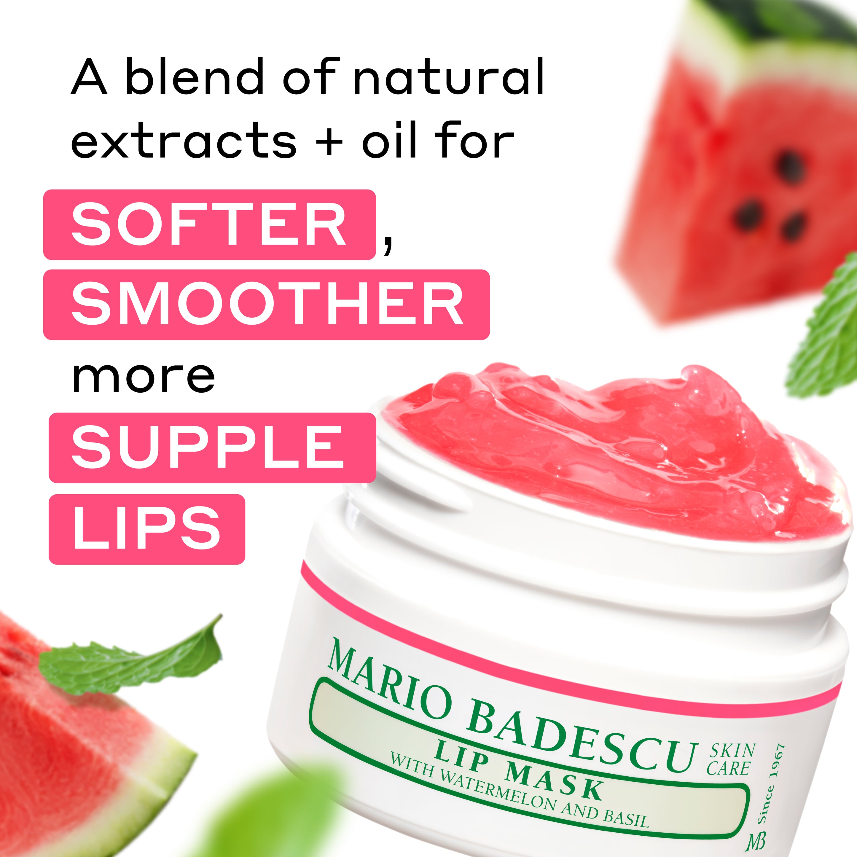 Lip Mask with Watermelon and Basil – Mario Badescu
